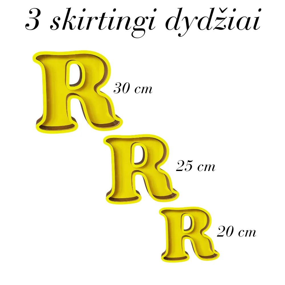 Personalizuota taupyklė raidė | svenciusalis.lt